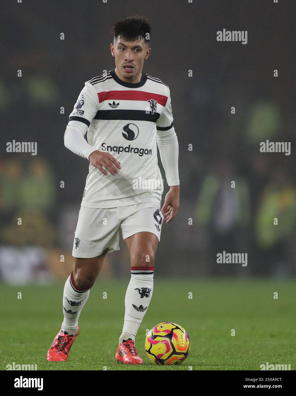 Lisandro Martínez of Manchester United in action during the Premier ...