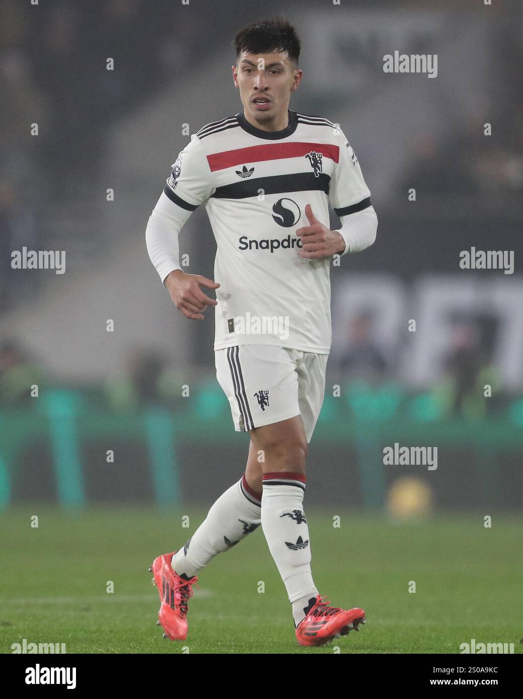 Wolverhampton, UK. 26th Dec, 2024. Lisandro Martínez of Manchester ...