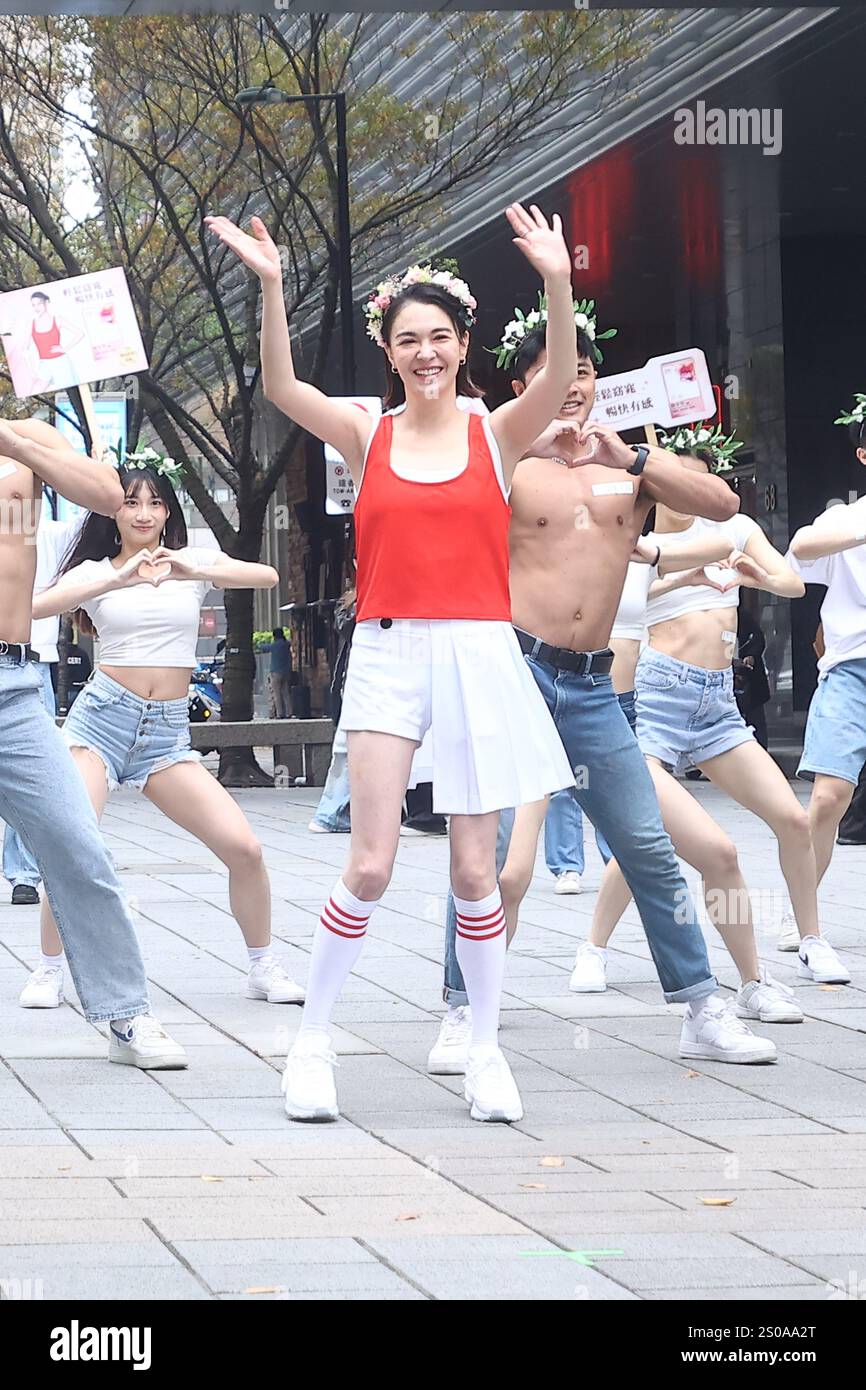 TAIPEI, CHINA - DECEMBER 26, 2024 - Taiwanese actress Sandrine Pinna ...