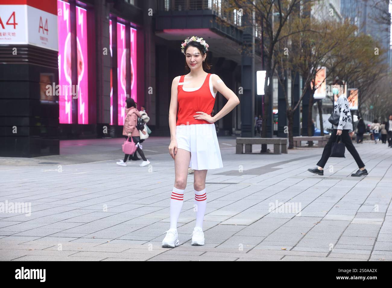 TAIPEI, CHINA - DECEMBER 26, 2024 - Taiwanese actress Sandrine Pinna ...