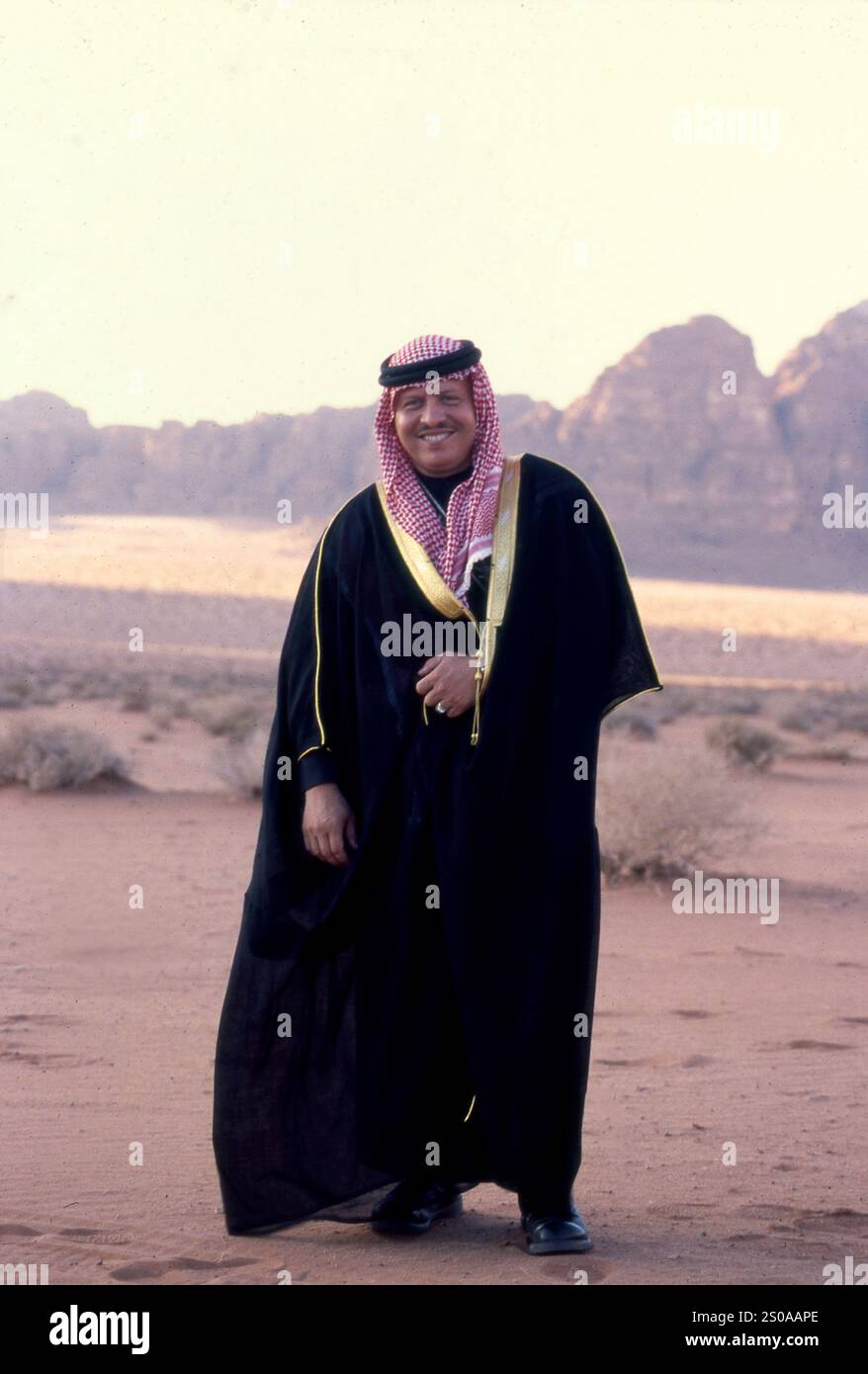 King Abdullah ll of Jordan in Wadi Rum while filming Jordan: The Royal ...