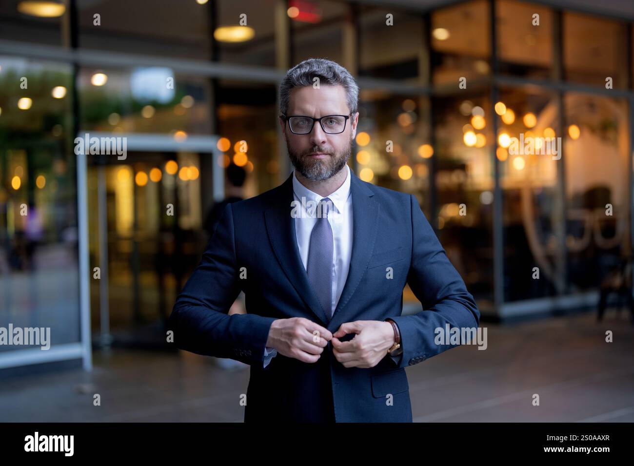 Business boss man getting ready for meeting. Successful business ...