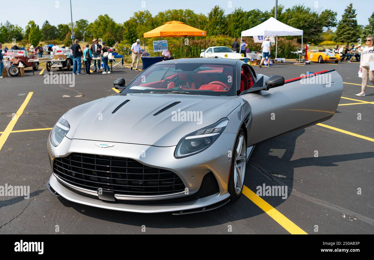 Chicago, Illinois, USA - September 08, 2024: 2008 Aston Martin DB12 ...