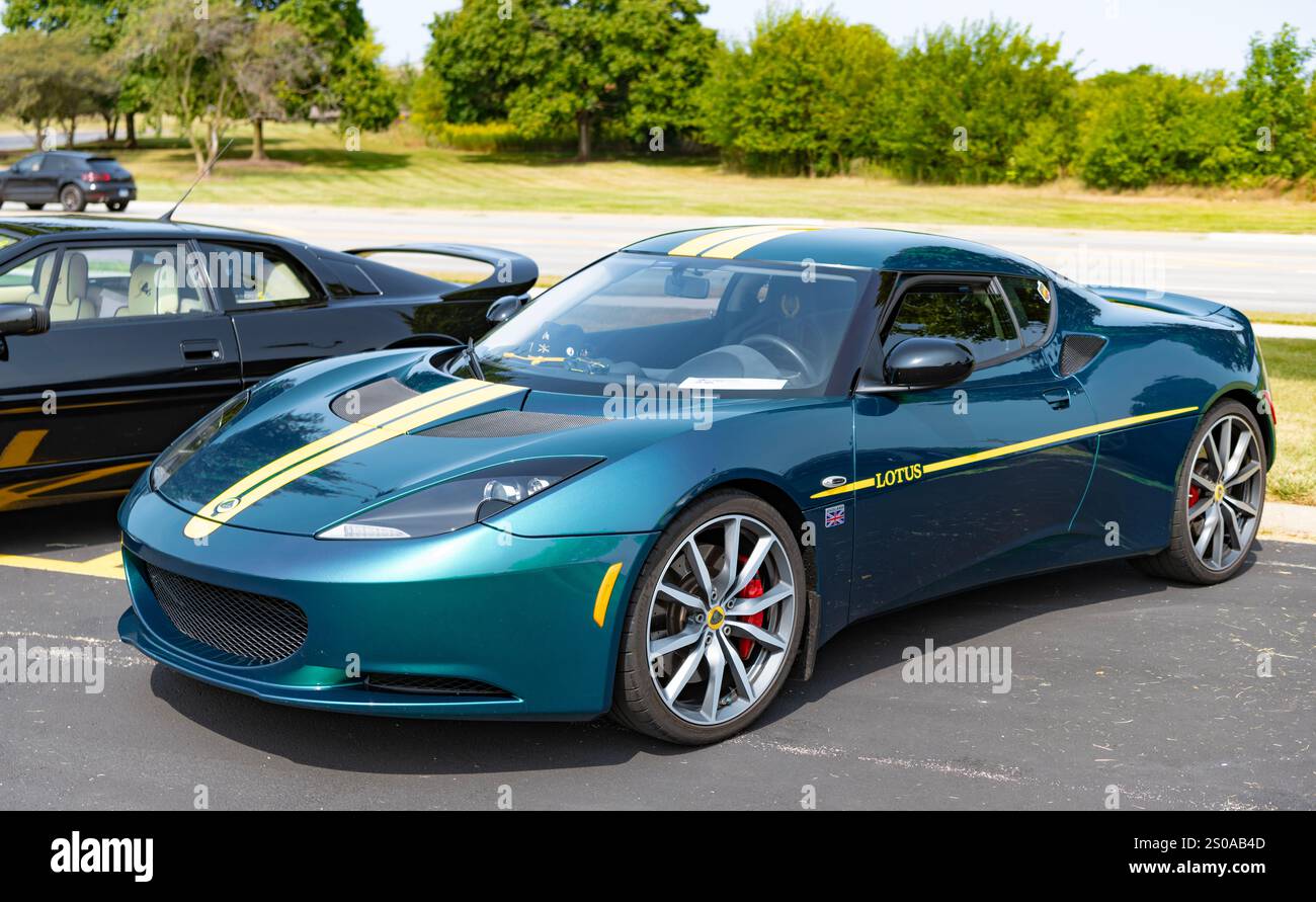 Chicago, Illinois, USA - September 08, 2024: 2005 2021 Lotus Evora GT ...