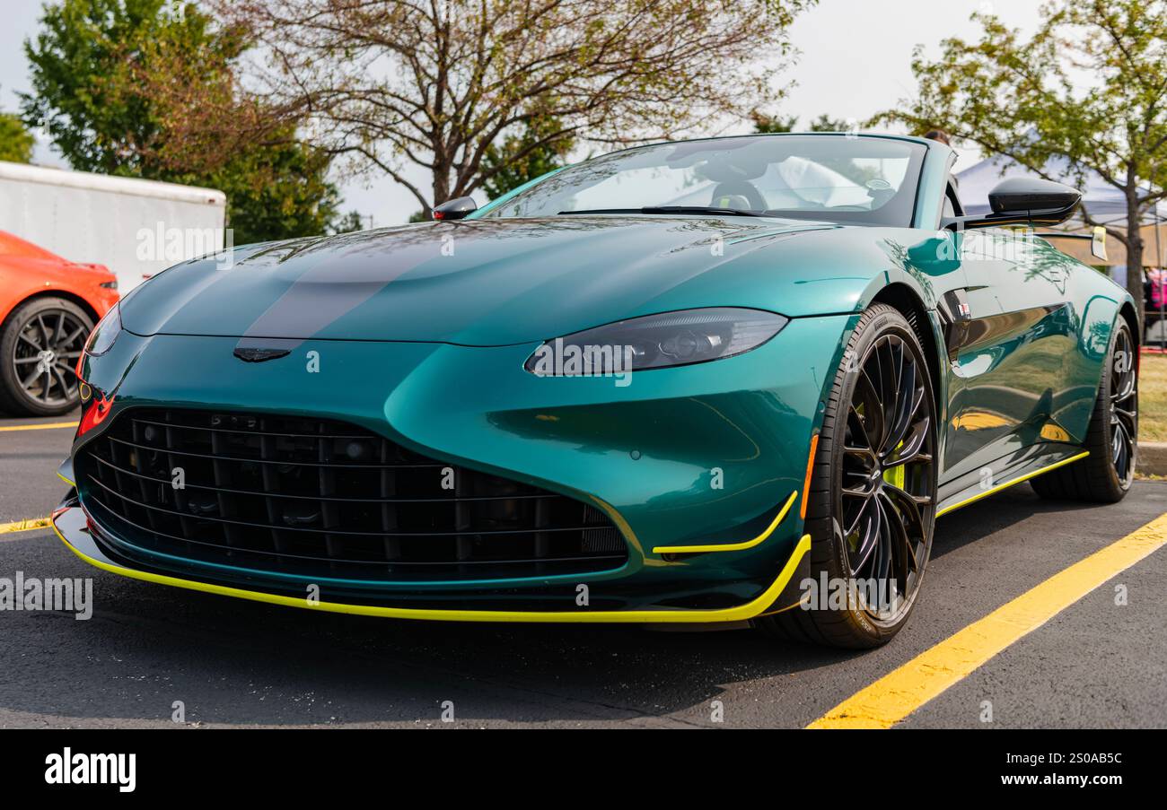 Chicago, Illinois, USA - September 08, 2024: 2023 Aston Martin V8 ...