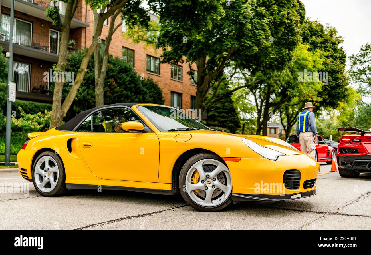 Chicago, Illinois - September 29, 2024: Porsche 911 turbo Carrera S ...
