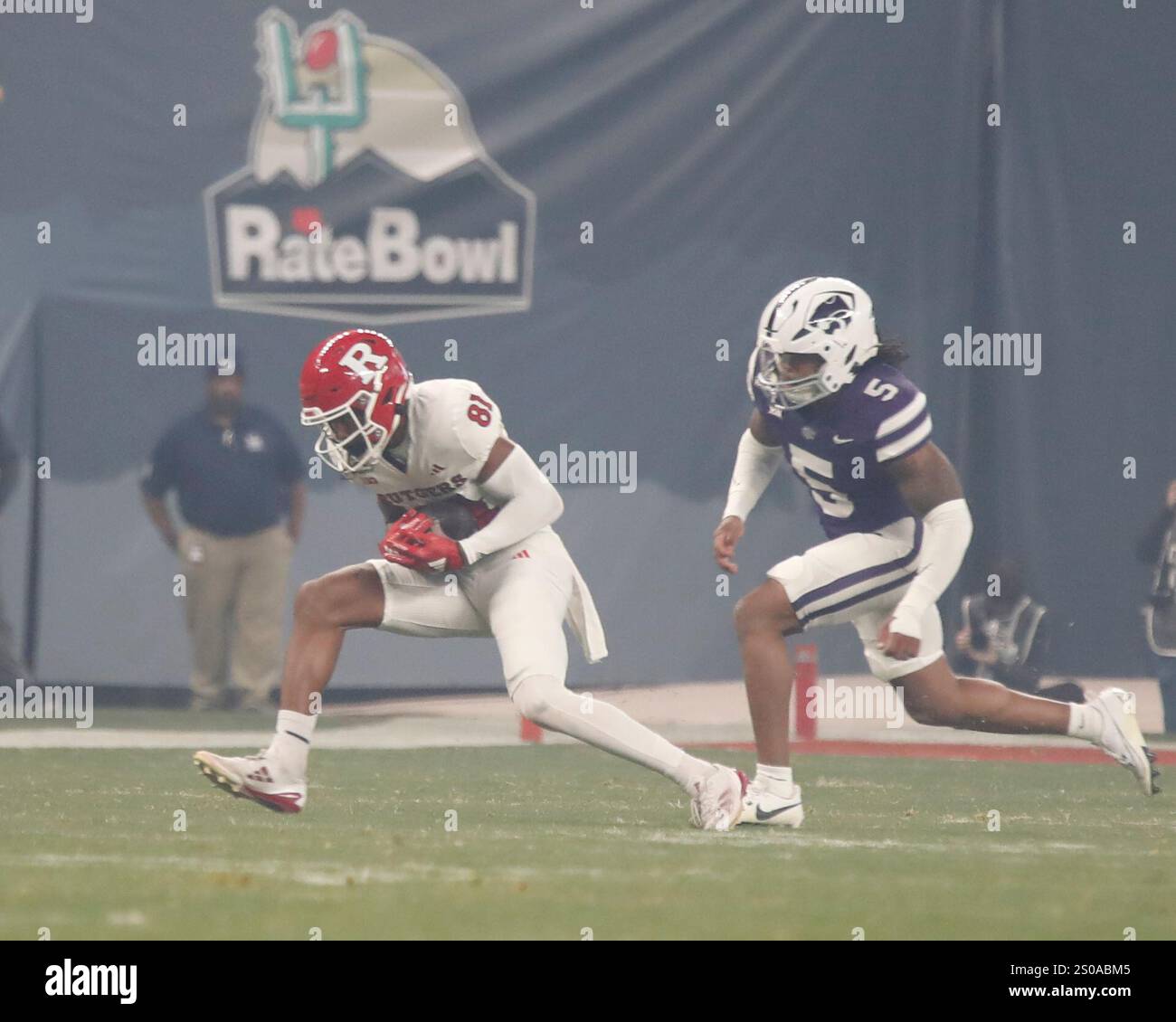 Phoenix, Arizona, USA. 26th Dec, 2024. Rutgers Scarlet Knights wide ...