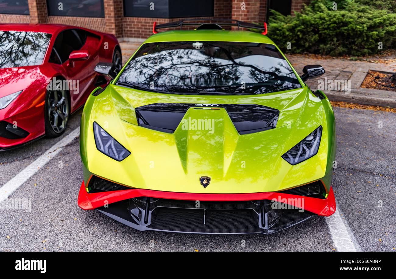 Chicago, Illinois - September 29, 2024: 2021 Lamborghini Huracan STO ...