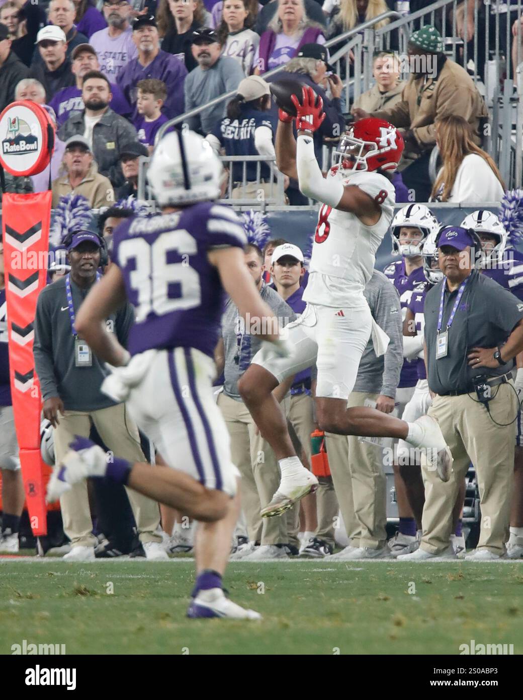 Phoenix, Arizona, USA. 26th Dec, 2024. Rutgers Scarlet Knights wide ...