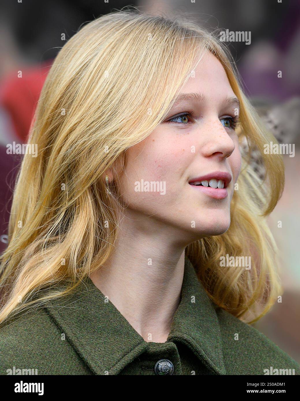 Sandringham, UK 25 Dec 2024 Isla Phillips after attending the Christmas ...