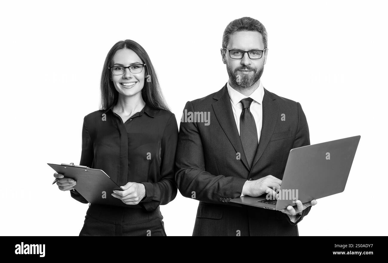 Businesspeople analytics. Signing contract at business meeting ...