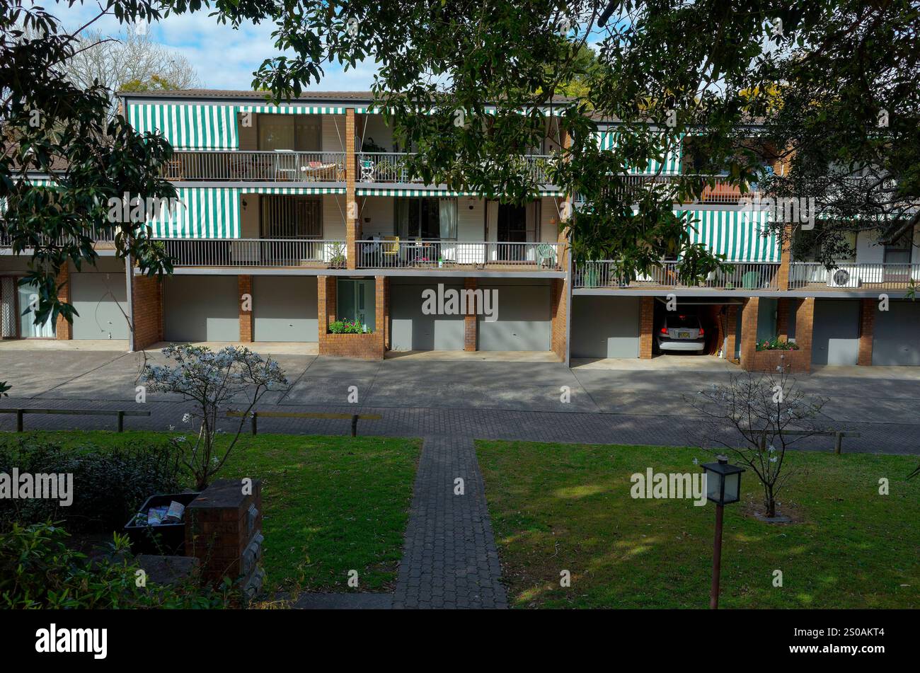 A typical Australian suburban apartment block in Glenbrook featuring ...