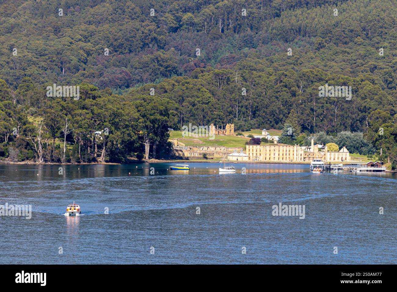 Port Arthur penitentiary and former penal colony now an open air museum ...