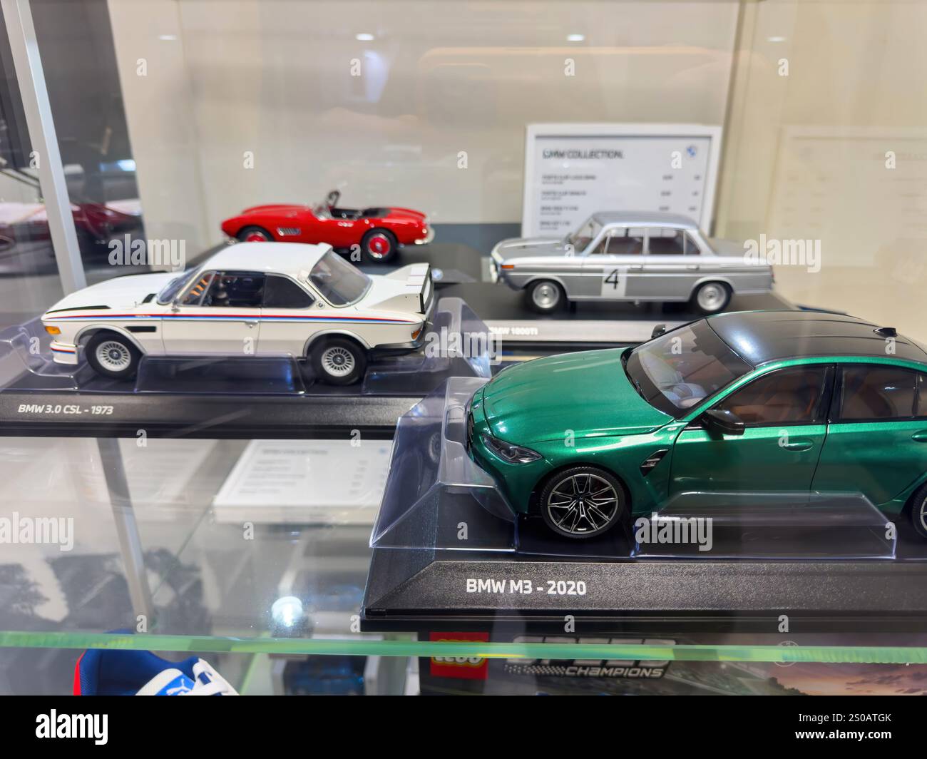 Paris, France - Dec 5, 2024: A collection of classic BMW 3.0 CSL 1973 ...
