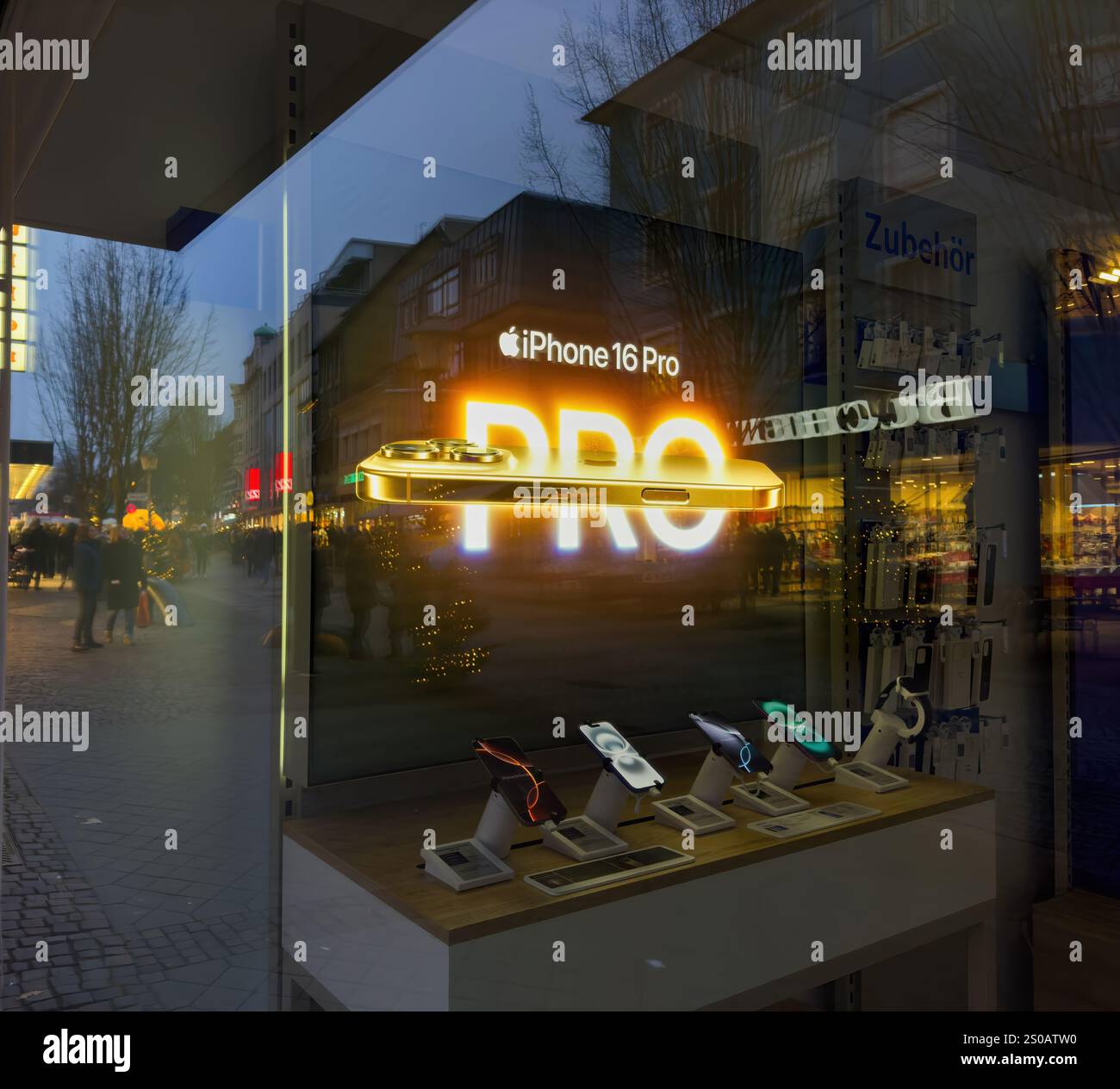 Offenburg, Germany - Nov 30, 2024: A vibrant display showcases the ...