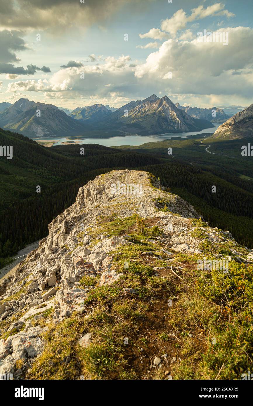 Views while hiking Tent Ridge in Alberta's Kananaskis Country Stock ...