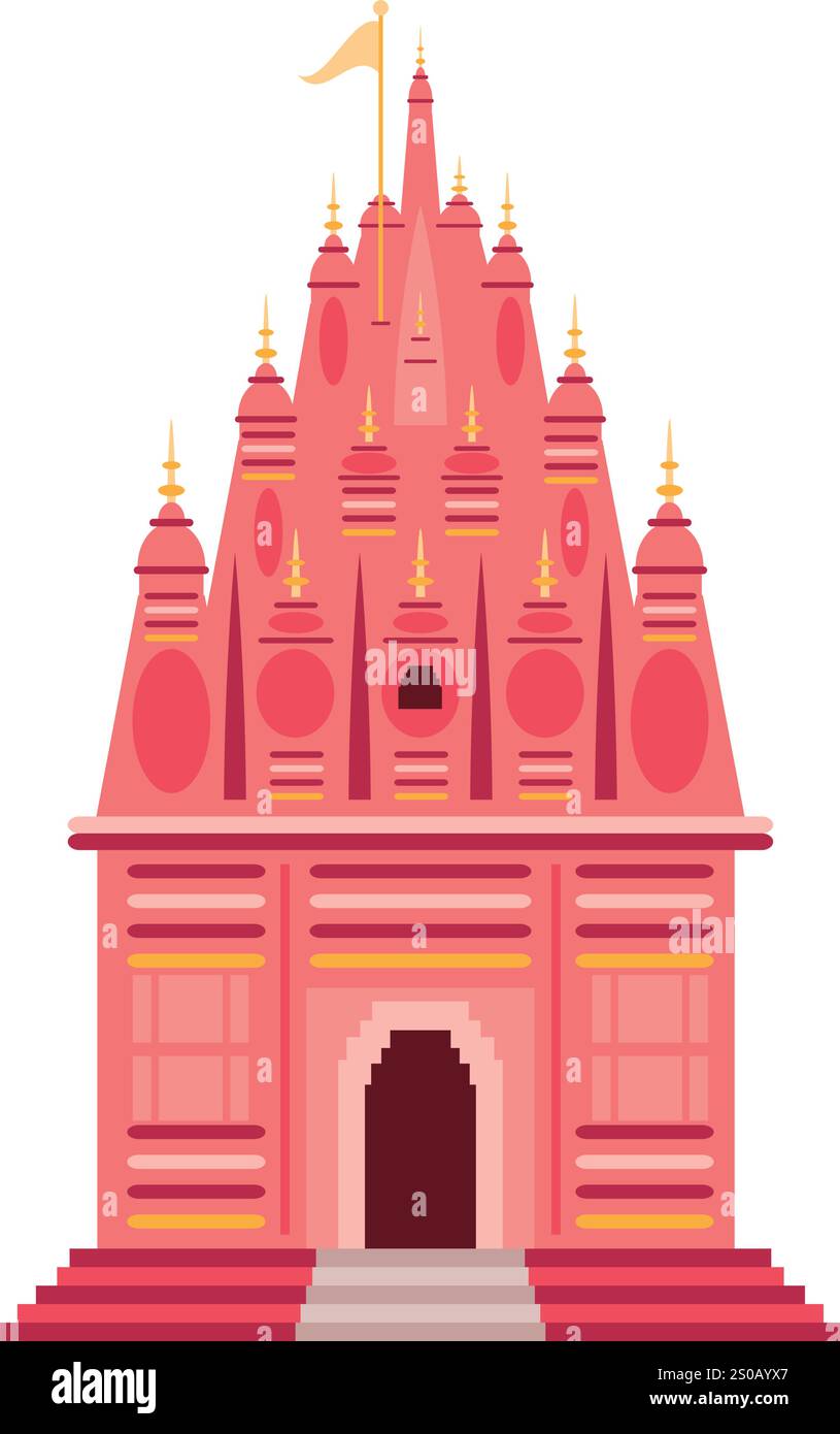durga temple hindu Stock Vector Image & Art - Alamy