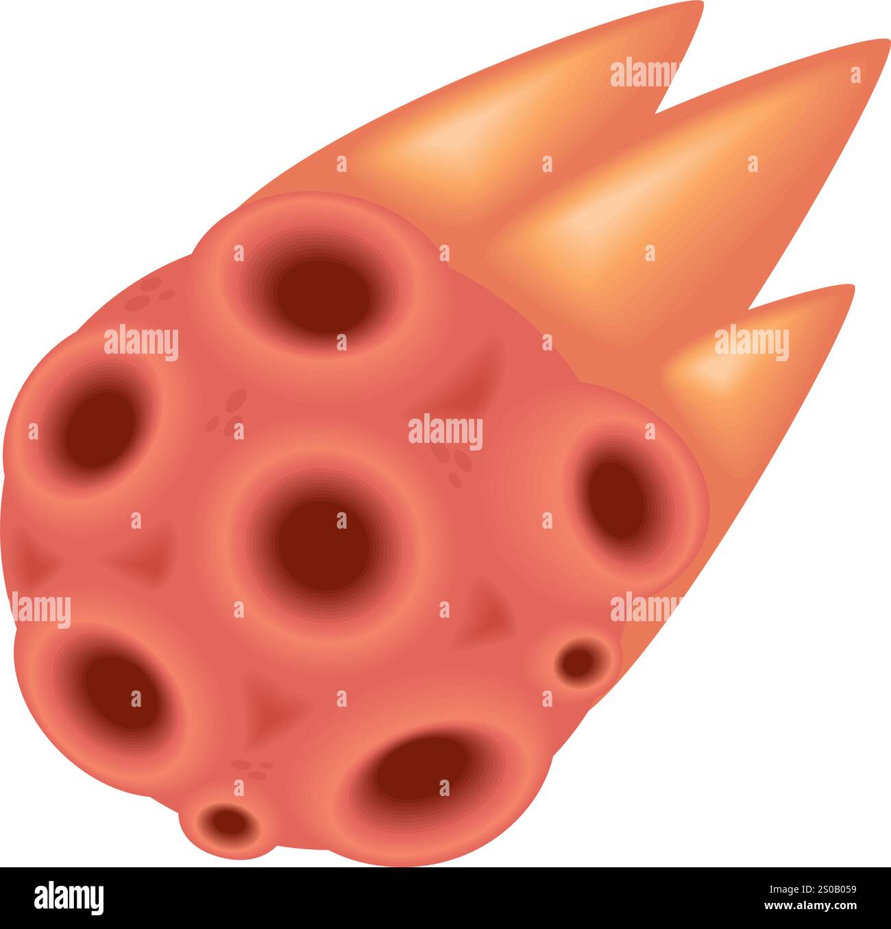 space asteroid cartoon Stock Vector Image & Art - Alamy