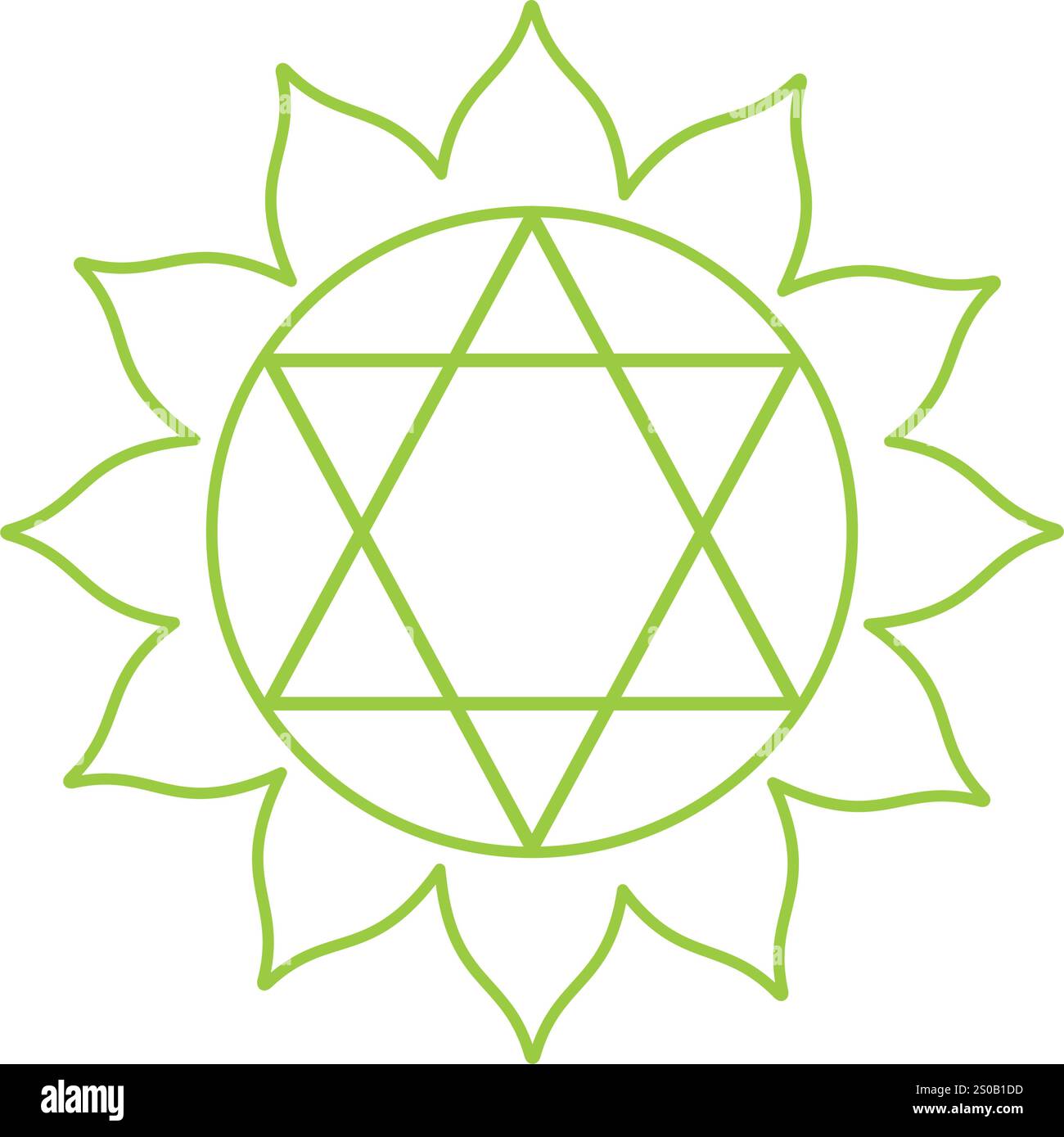 anahata heart chakra sign Stock Vector Image & Art - Alamy