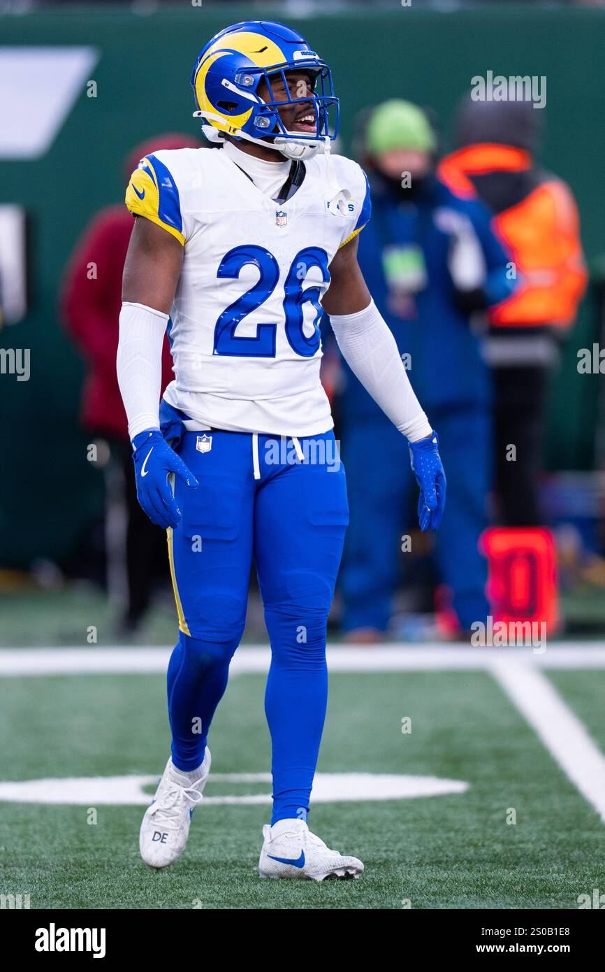 Los Angeles Rams safety Kamren Kinchens (26) reacts during the NFL ...