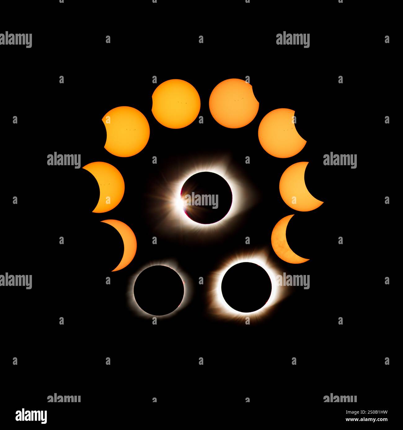 Total solar eclipse composite hi-res stock photography and images - Alamy