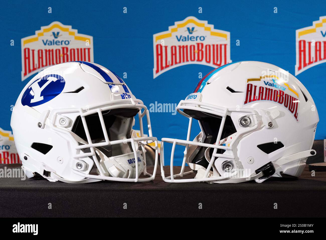 December 26, 2024: BYU Cougars Football Helmet at Media Press ...