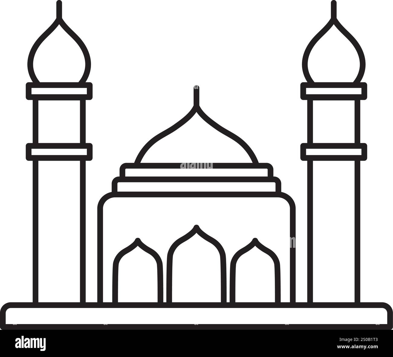 gurdwara building linear design Stock Vector Image & Art - Alamy