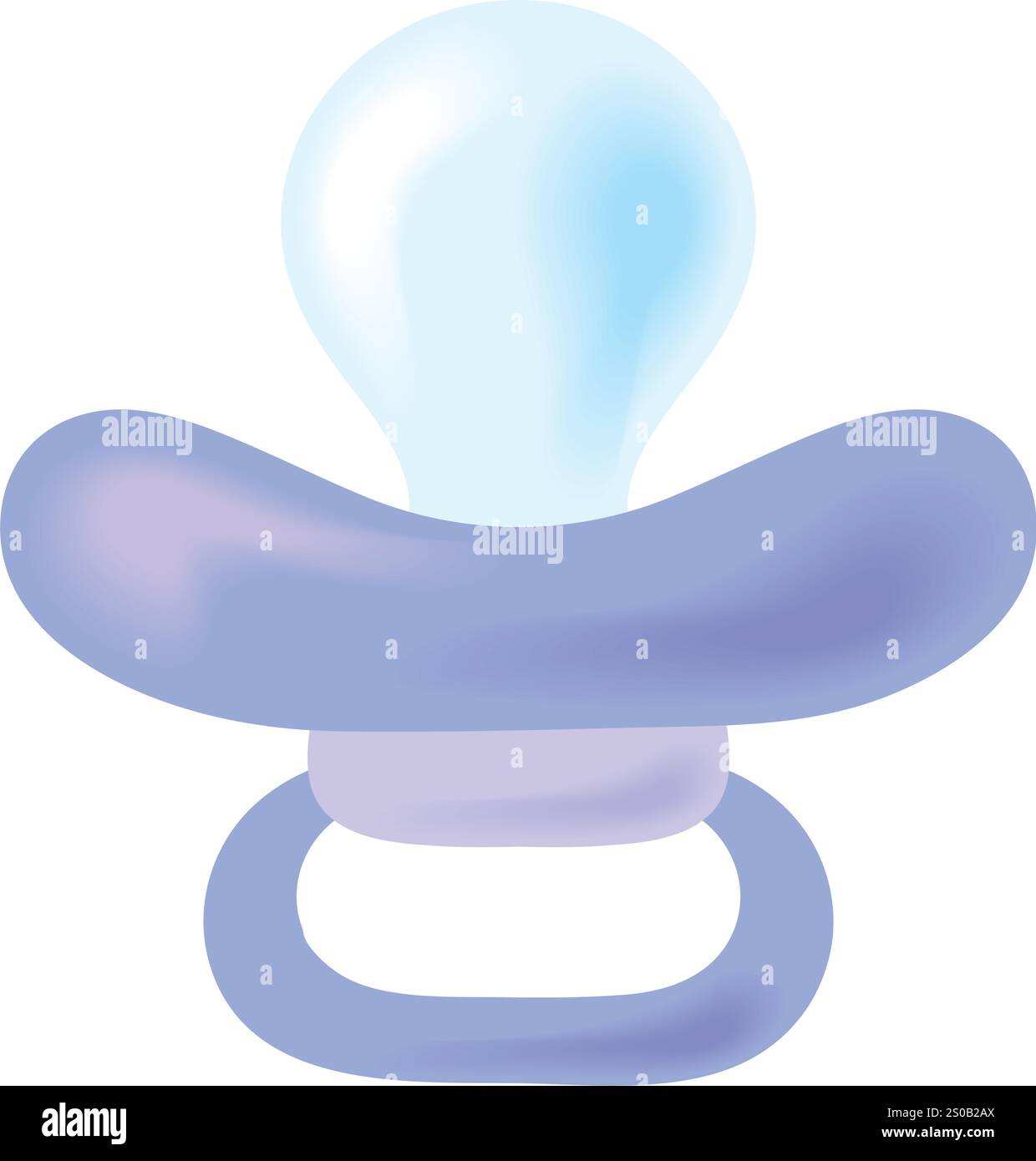 baby blue pacifier Stock Vector Image & Art - Alamy