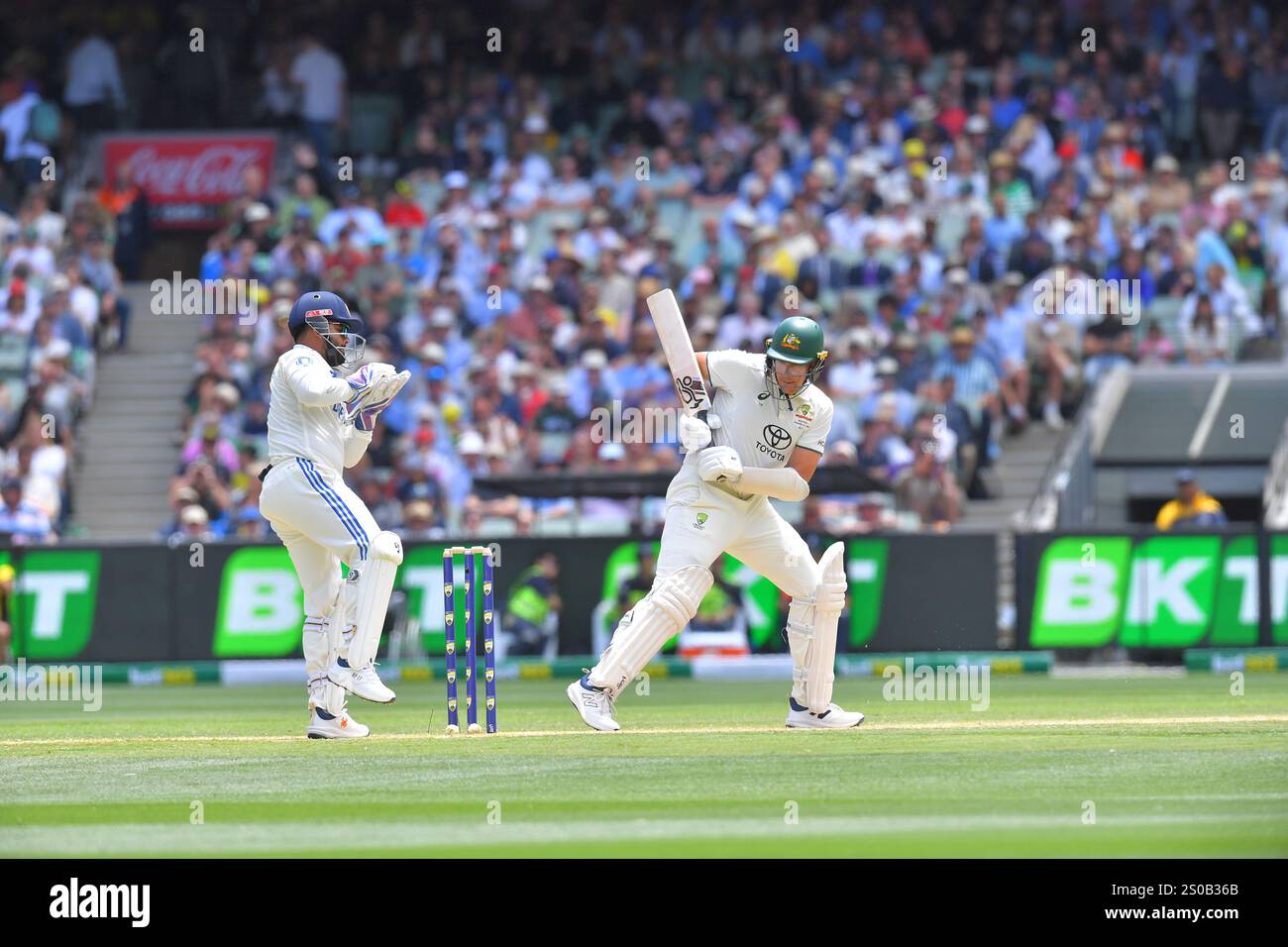 MELBOURNE AUSTRALIA. 27th Dec 2024. Scott Boland of Australia, Day 2 ...