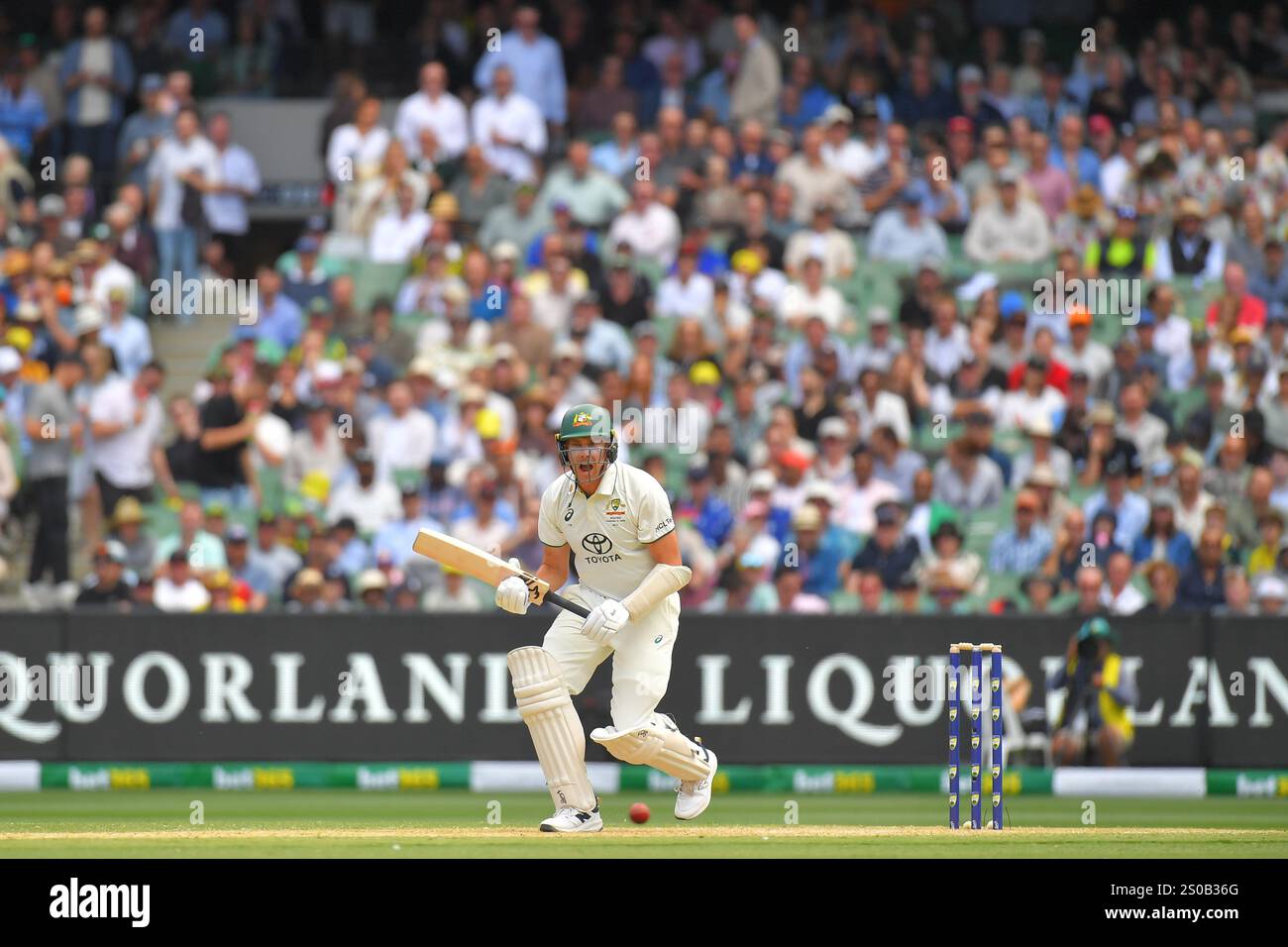 MELBOURNE AUSTRALIA. 27th Dec 2024. Scott Boland of Australia, Day 2 ...