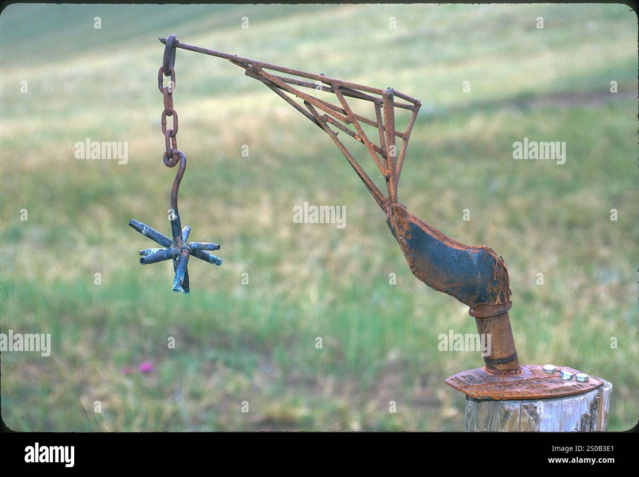 Junkyard art titled “Varying Degrees of Plausibility,” by WCH. Labeled ...