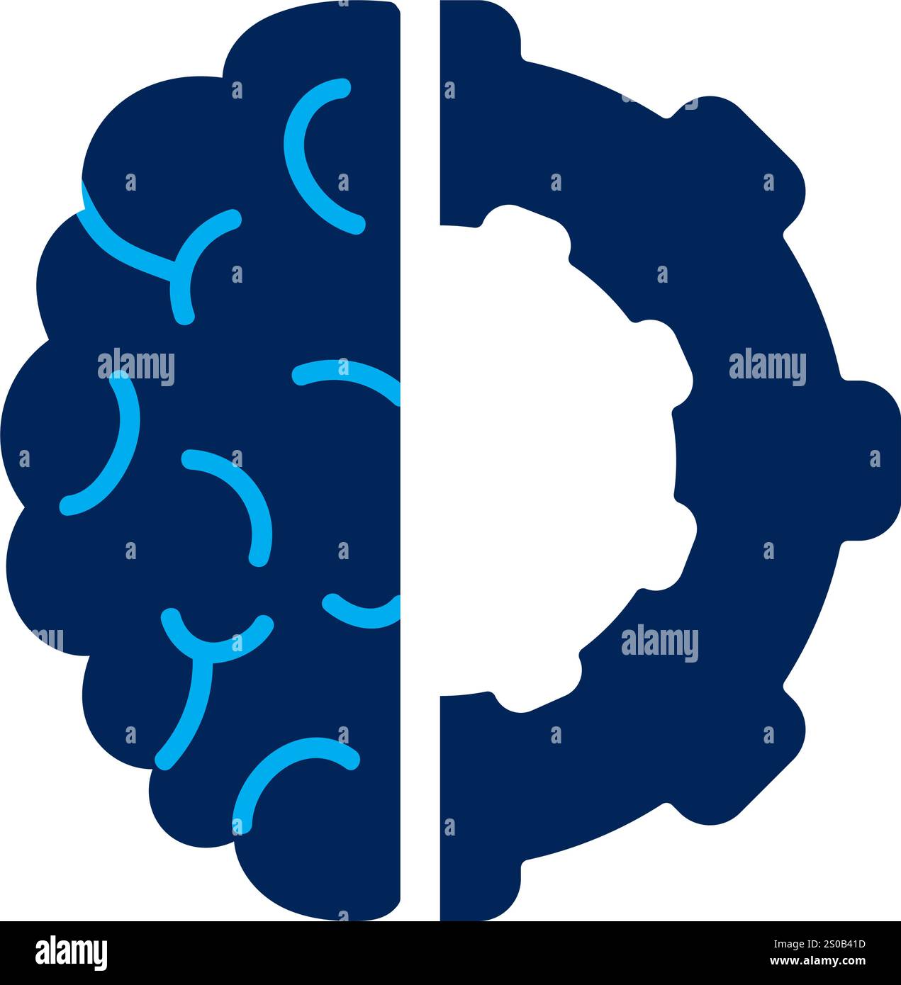 ai brain and gear Stock Vector Image & Art - Alamy