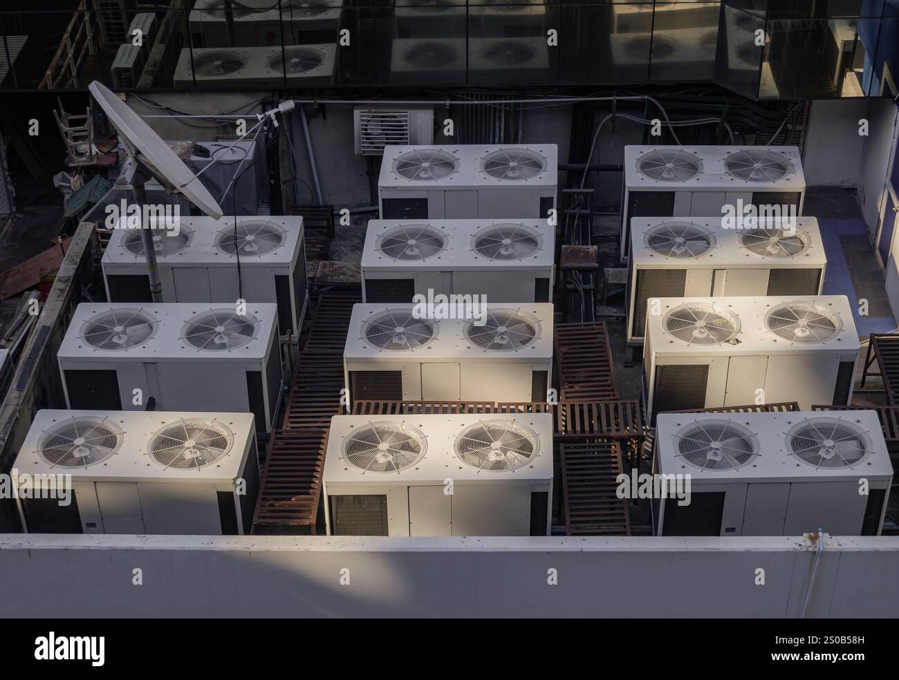 Bangkok, Thailand 23 Dec,2024 - Air conditioner outside unit ...