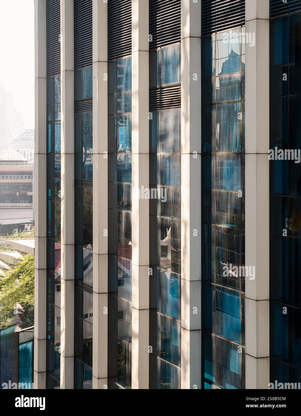 Bangkok, Thailand 23 Dec,2024 - Perspective view of modern building ...