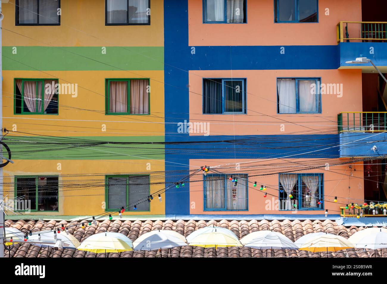 Vibrant hues and charming details paint a picture of lively urban life ...