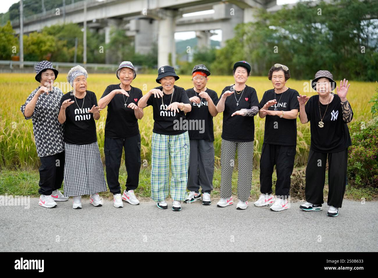 FILE - Members of Suni and the Seven Princesses pose for a photo in ...
