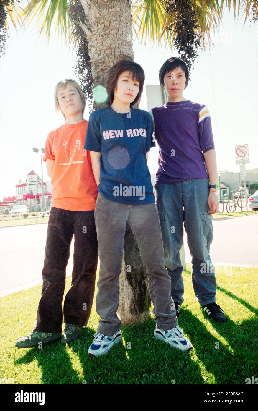Portrait of Japanese band Buffalo Daughter, photographed in Austin ...