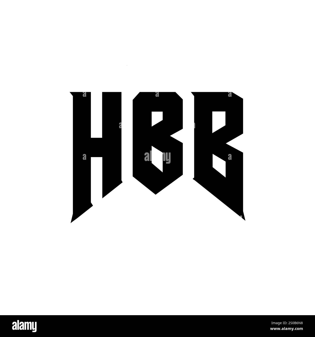 HBB letter logo design for technology company. HBB logo design black ...