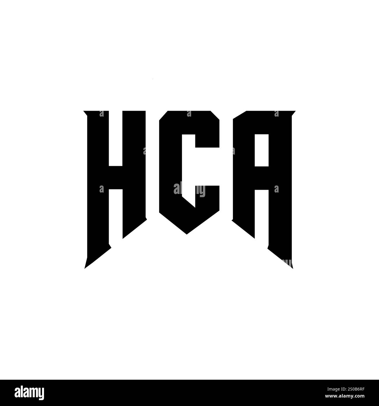 HCA letter logo design for technology company. HCA logo design black ...