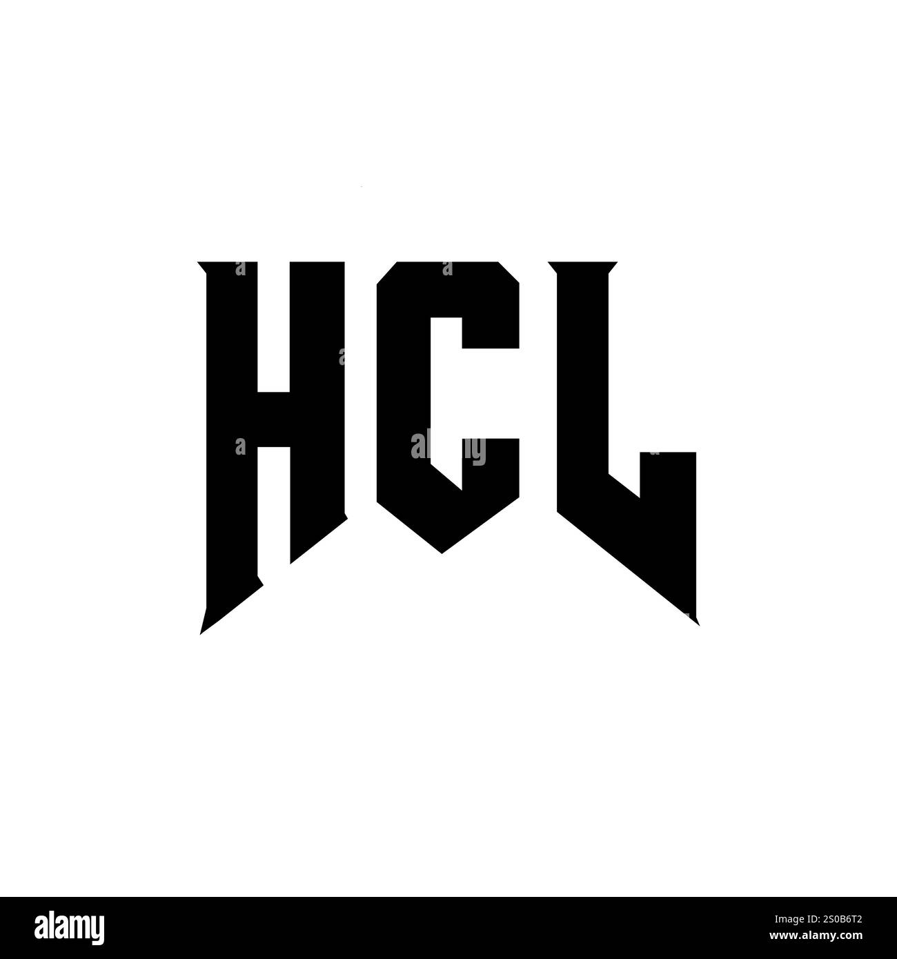 HCL letter logo design for technology company. HCL logo design black ...