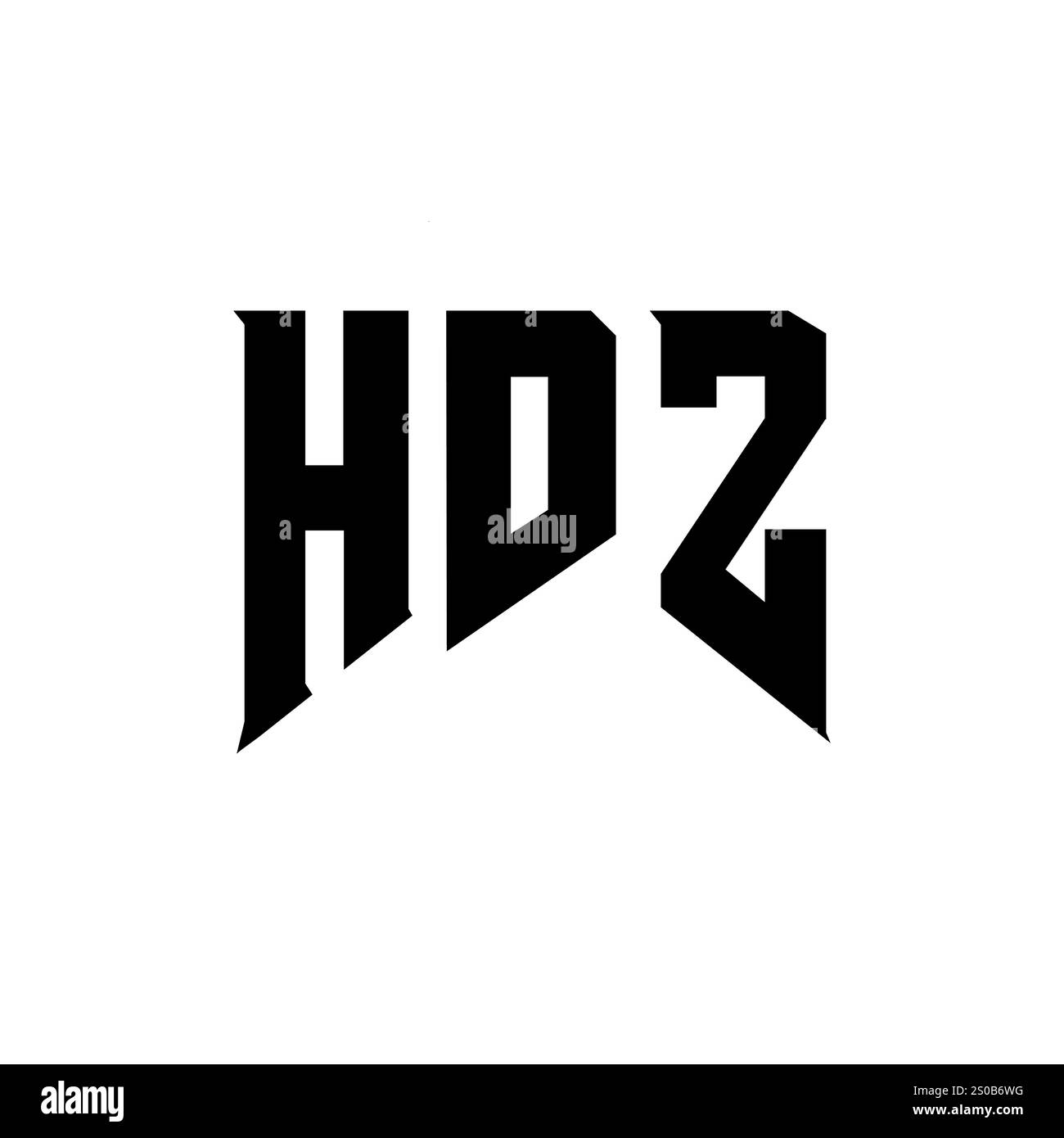 HDZ letter logo design for technology company. HDZ logo design black ...
