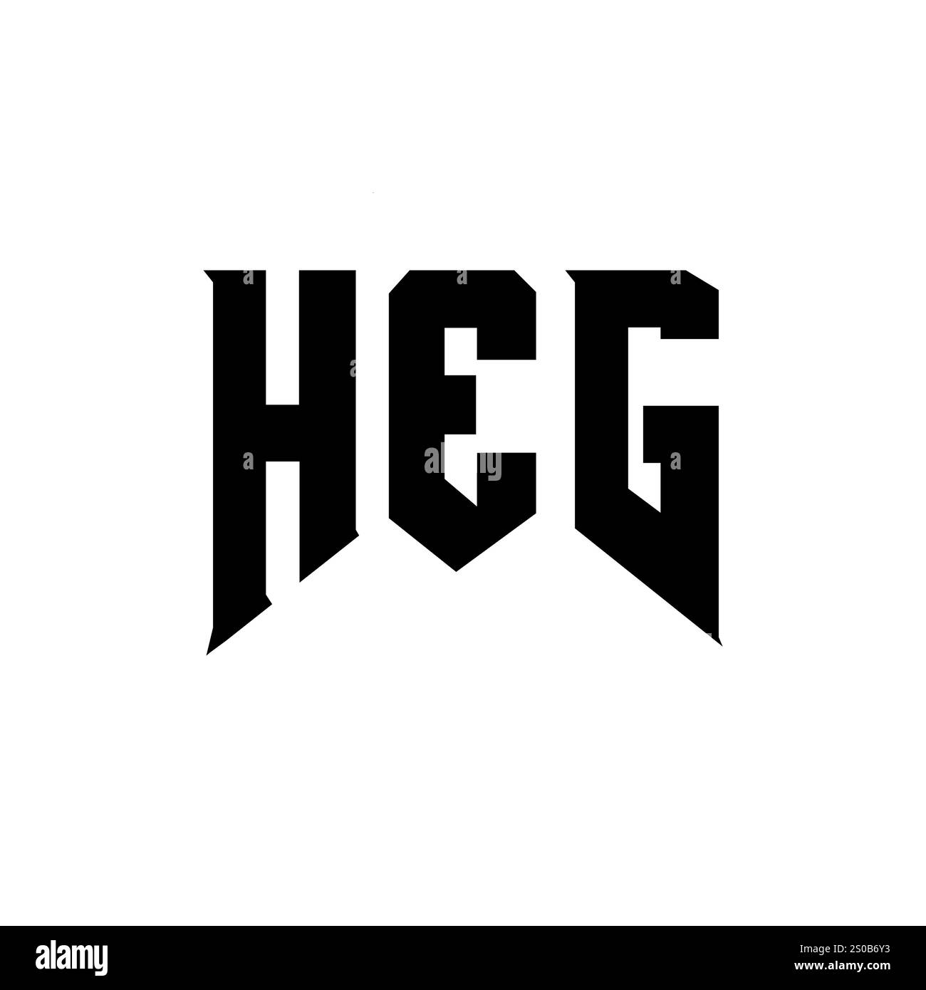 HEG letter logo design for technology company. HEG logo design black ...