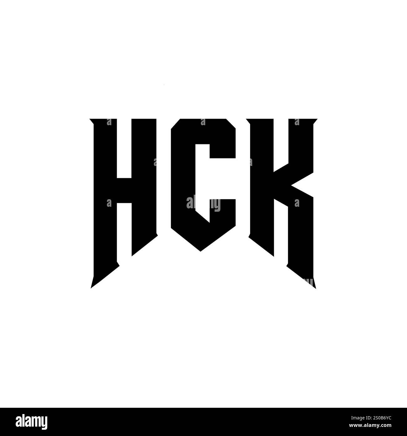Hck logo design Stock Vector Images - Alamy