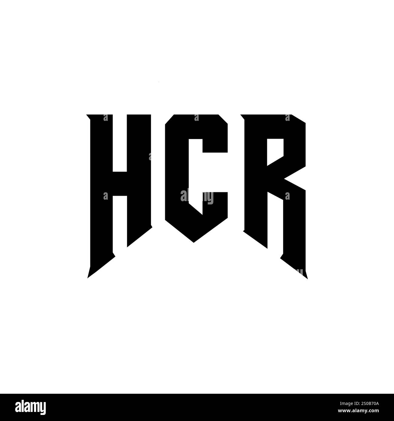 Hcr minimalist logo Black and White Stock Photos & Images - Alamy