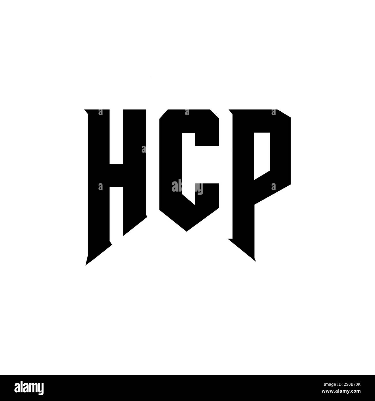 HCP letter logo design for technology company. HCP logo design black ...