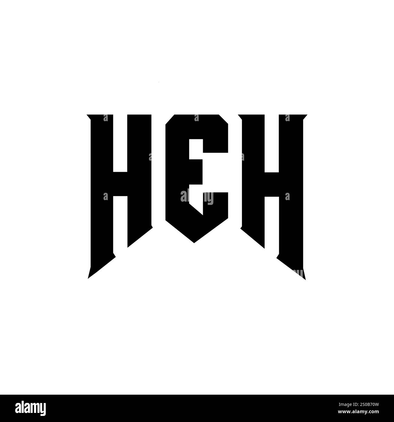 Heh logo design hi-res stock photography and images - Alamy