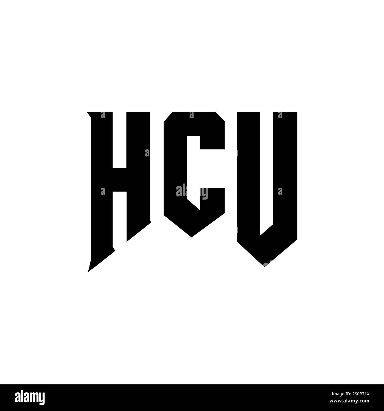 Hcu logo design hi-res stock photography and images - Alamy