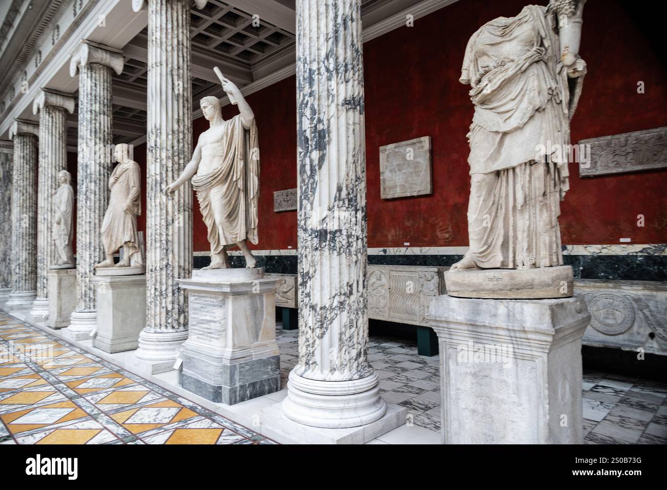 Copenhagen, Denmark. 27th Mar, 2024. Statues are seen at a museum ...