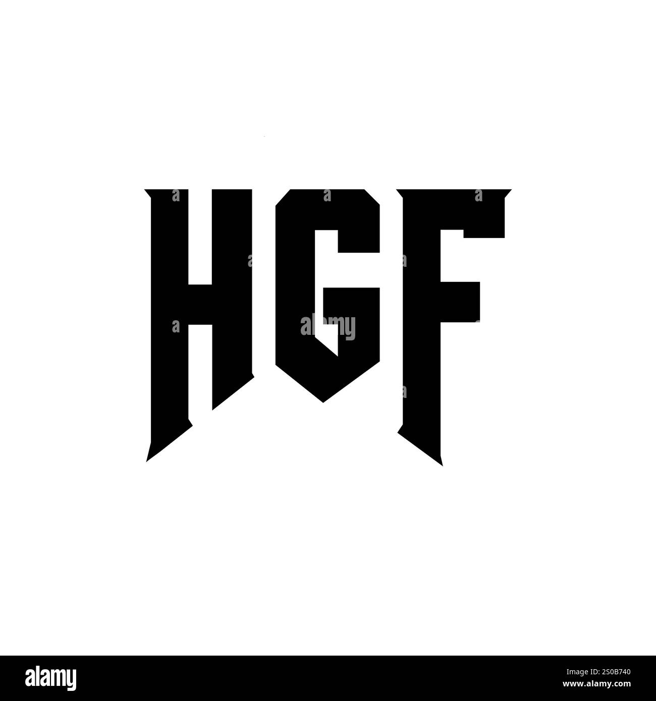 Hgf business company logo hi-res stock photography and images - Alamy