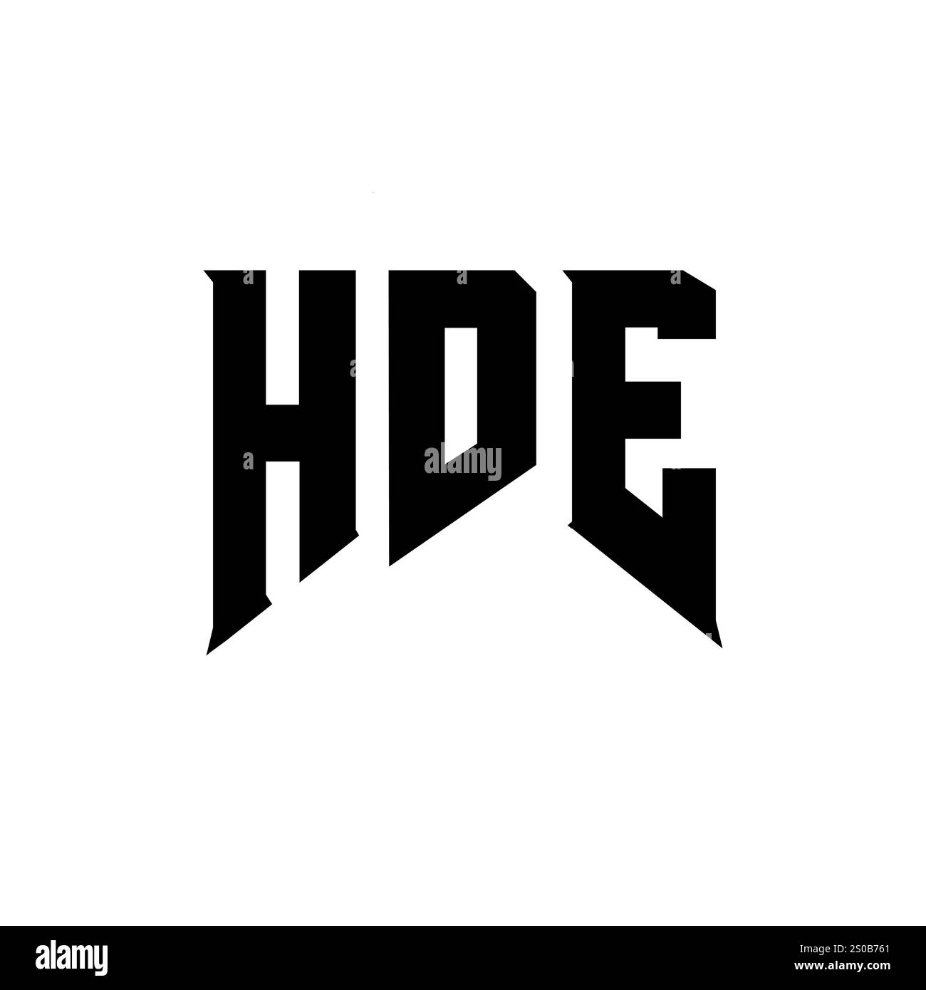 Hde logo design Cut Out Stock Images & Pictures - Alamy